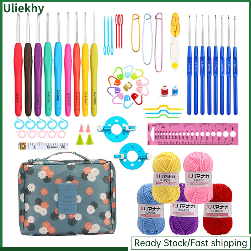 Uliekhy Beginner Crochet Kit For Adults Knitting Starter Kit Adults And ...