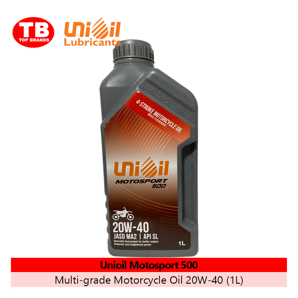 Unioil Motosport 500 20W-40 Multi-grade Motorcycle Oil | Shopee Philippines
