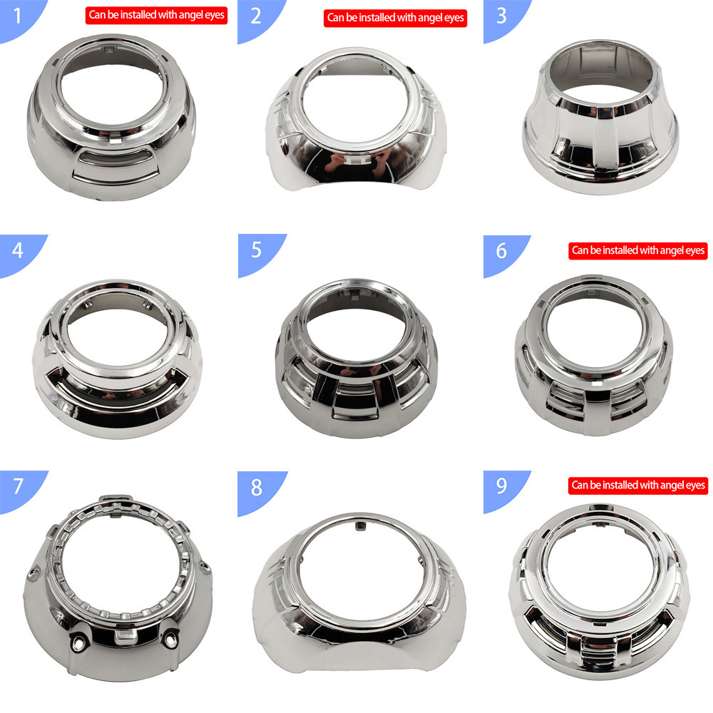 2PCS Car styling 3.0 inches projector lens shrouds Easy Install Koito ...