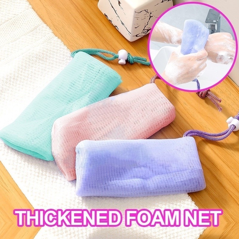 1pc Soap Foaming Mesh Net Body Shower Cleaning Bubble Mesh Bag | Shopee ...