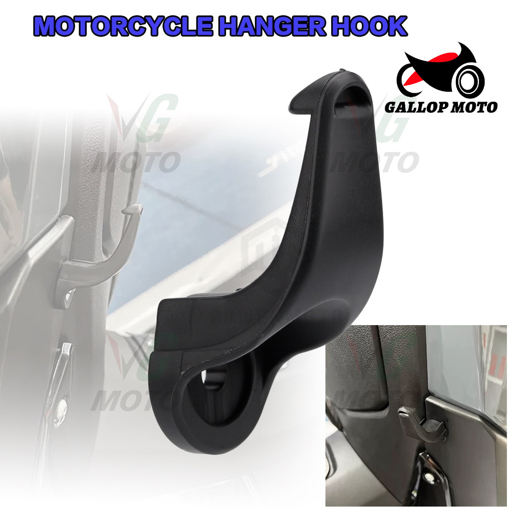 MOTORCYCLE 1 PCS HANGER HOOK NMAX V1 V2 HELMET HOOK Black Plug and Play ...