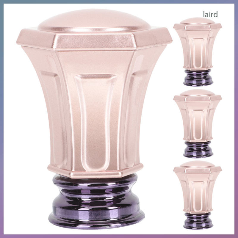 4PCS Curtain Rod Finials Decorative Drapery Rod End Caps Vintage ...