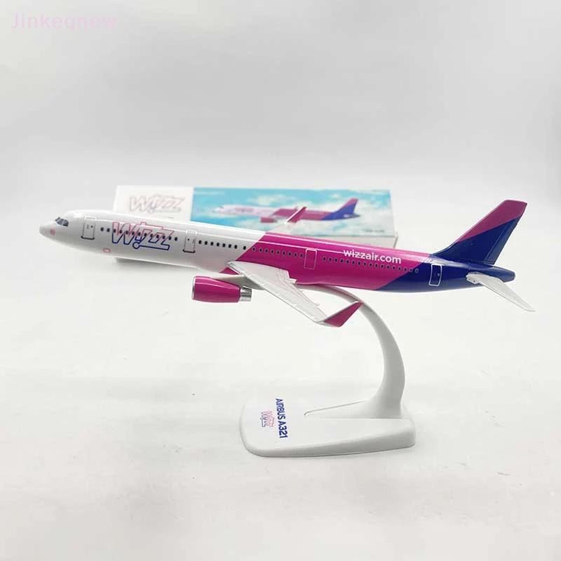 JIN 20cm WIZZ AIR A321 Model Toy Airplane A320 NEO Wizz Air Airlines ...