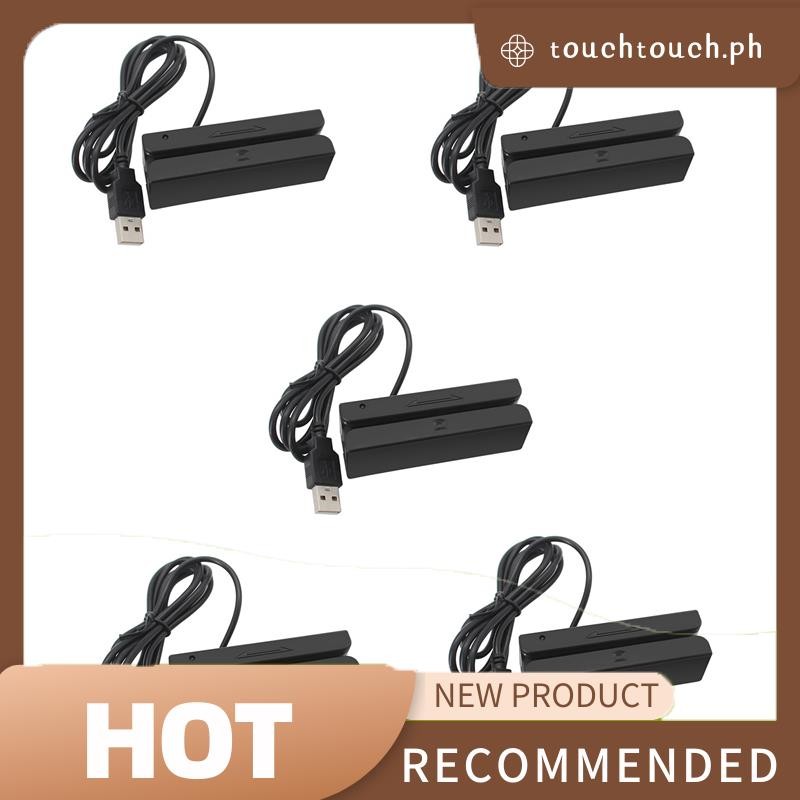 5X MSR90 USB Magnetic Strip Card Reading Machine Card Reader Stripe 3 ...