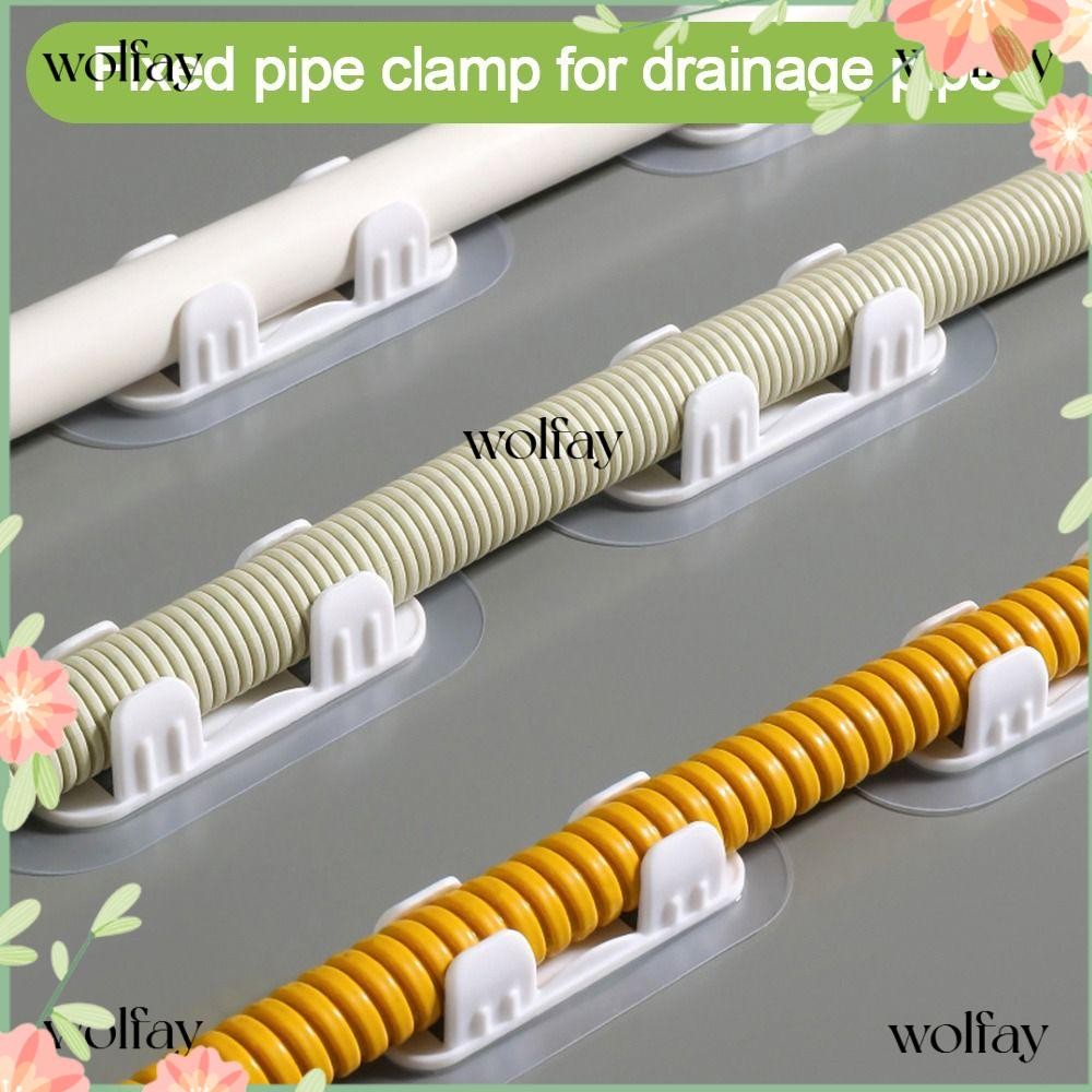 WOLFAY 5pcs Pipe Clamp Hooks, Pipe Support Cable Clips Wiring Hose ...