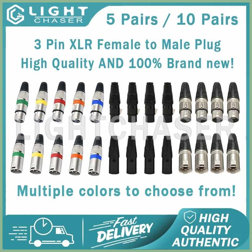 10pcs>T=3#jH`Pin+h@a@XLR+Z@Solder+m@Type+x@Connector+w@5 Male + 5 ...