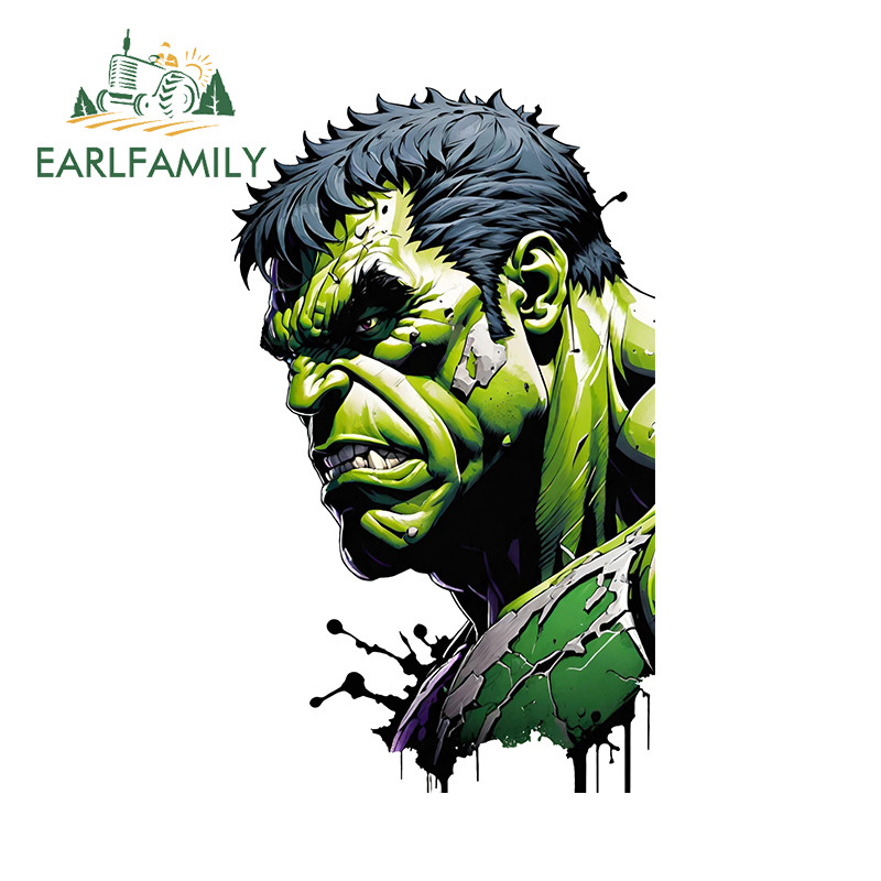 EARLFAMILY Marvel Hulk Car Stickers Motorcycle Laptop Suitcase Vinyl ...