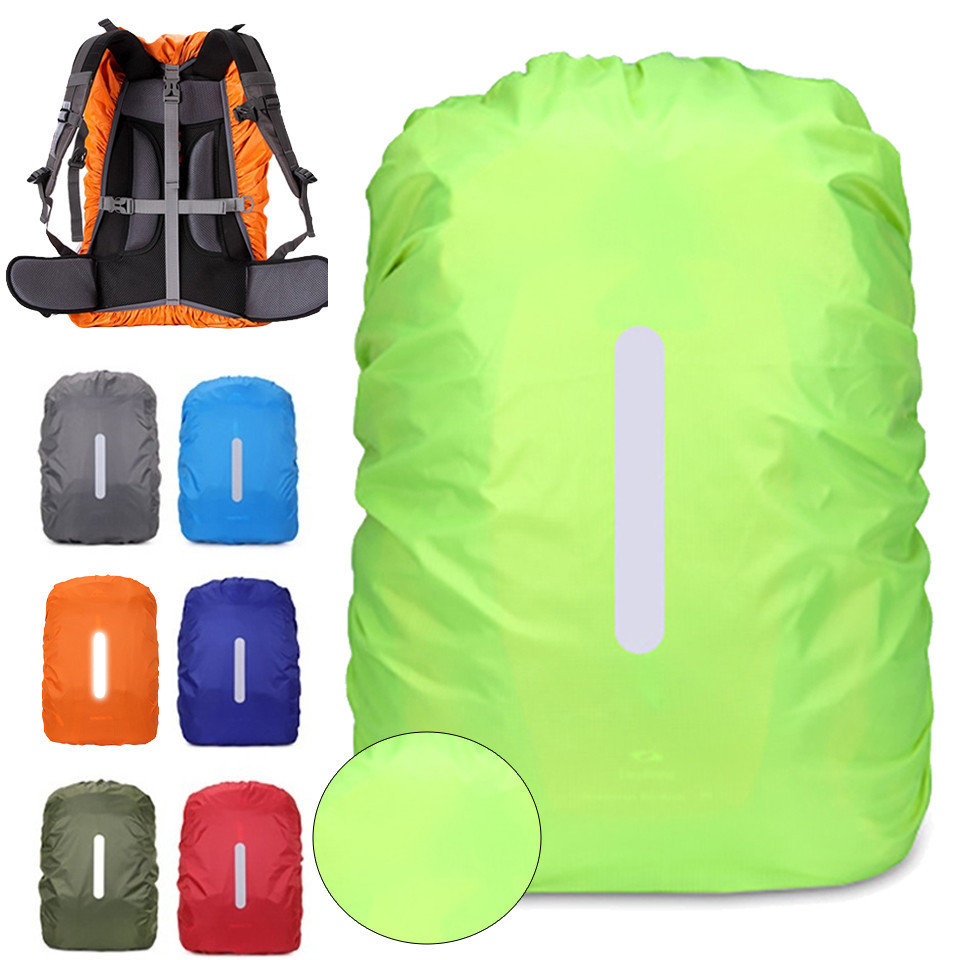 20L 35L 45L 60L 70L 80L 210t Double Plug Reflective Rain Cover Hiking Backpack Cycling ...