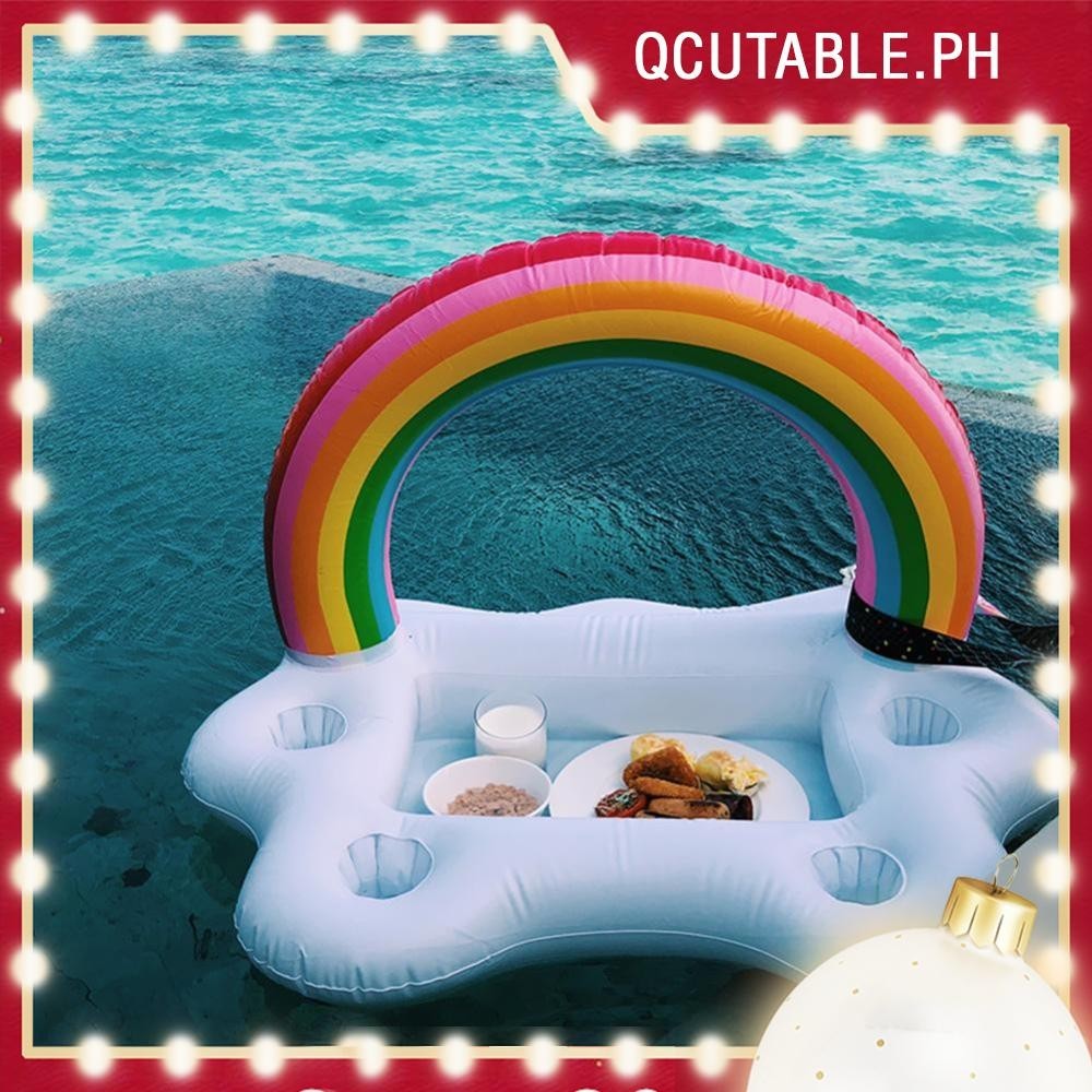 [Qcutable.ph] HOT! 2Types Summer Party Bucket Rainbow Cloud Cup Holder ...