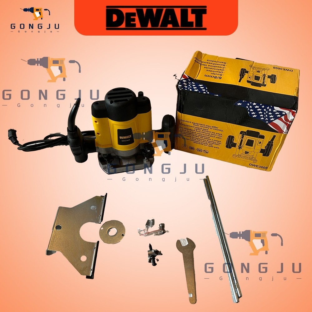 DeWALT DWE3608 1200W 6-8 mm Electric Plunge Router Palm Wood Router ...