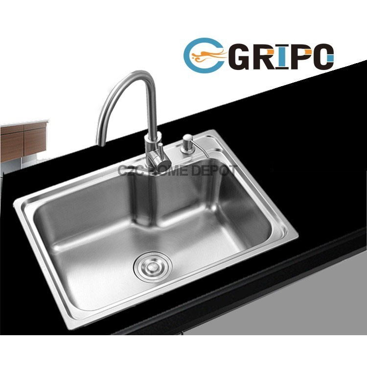 GRIPO SUS304 stainless Thick type kitchen sink GP6844H | Shopee Philippines