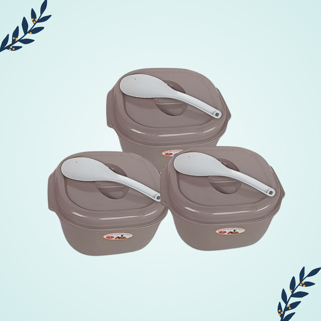 Mirage Food Keeper Bundle Mocha Color with Free 3pcs Rice Spoon 630 ...