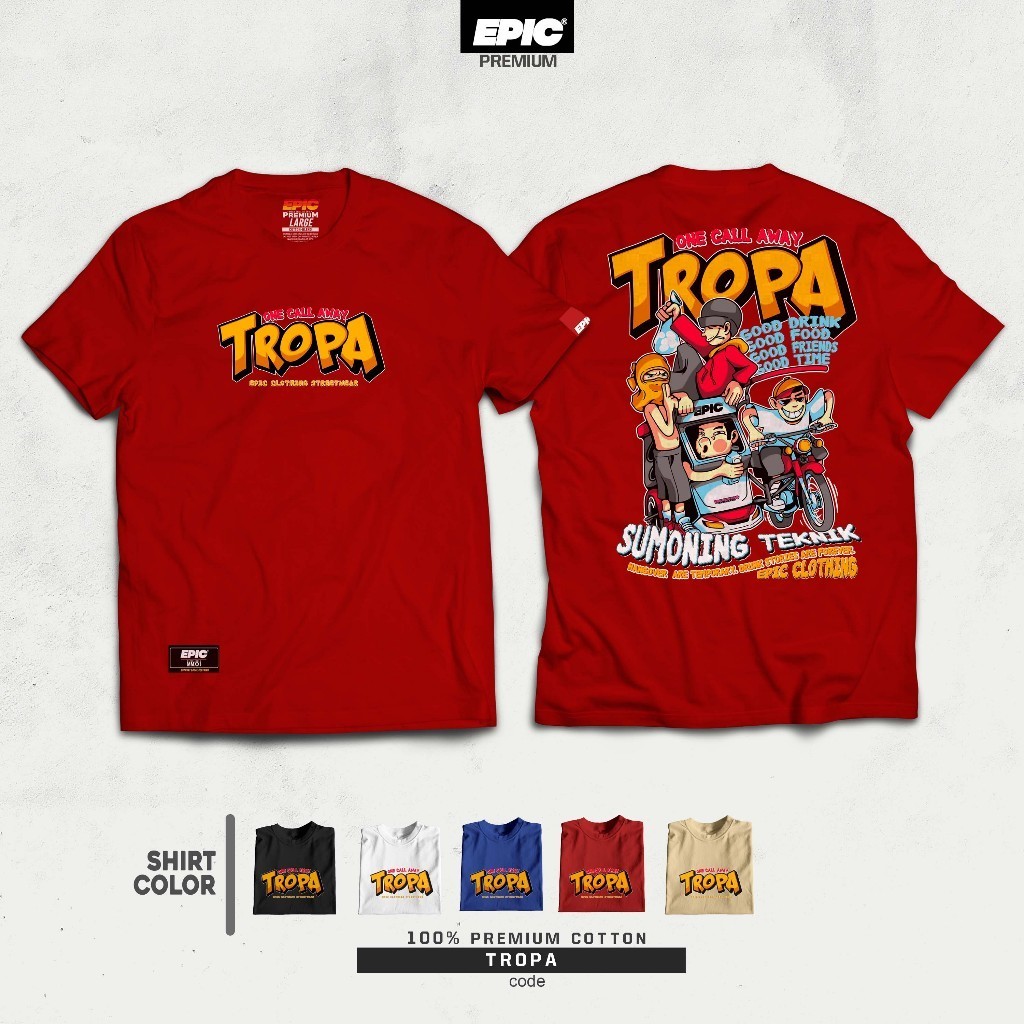 PREMIUM - TROPA - ONE CALL AWAY Cotton T shirt Black White Tops ...
