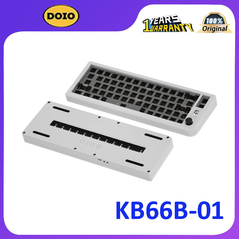 DOIO KB66B-01 Customized Mechanical Keyboard Kit with Bluetooth Dual ...