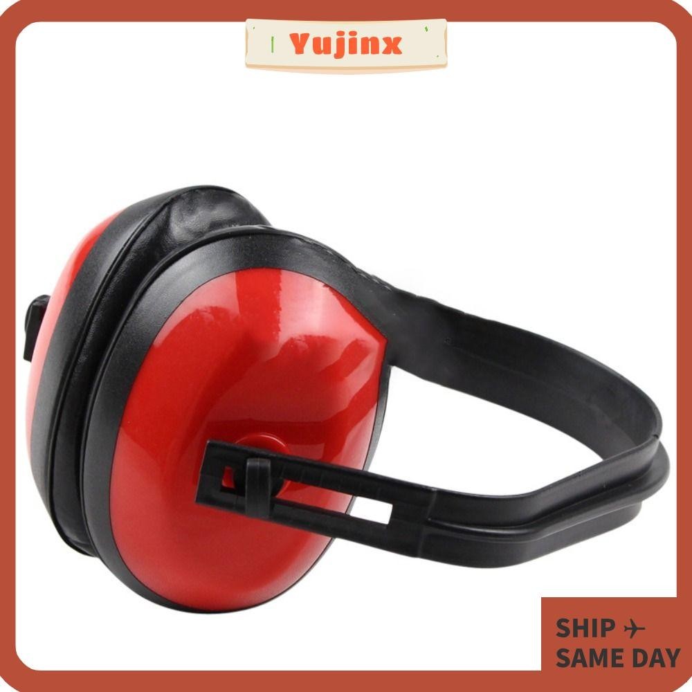 YUJINX Ear Defenders, Plastic Red Safety Ear Muffs, Protect Comfort ...