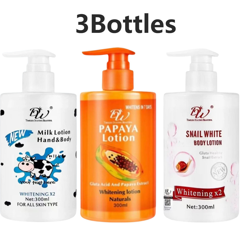 COD 【SET OF 3 Pcs 】 New DW whitening Lotion ans moisturizing hand and ...