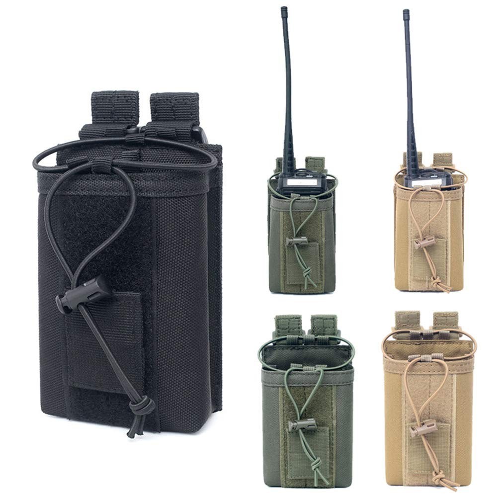 Rugged MOLLE Walkie Talkie Case – Water-Resistant Radio Bag for Hiking ...