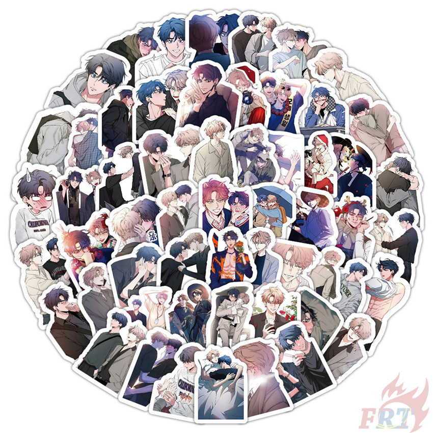 100Pcs/Set Anime BL . Boys' Love Mini Stickers Waterproof DIY Fashion ...