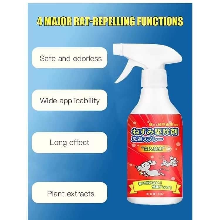 HomeAce Rat Repellent spray 500ml Deratization Cream Gel Rodent ...