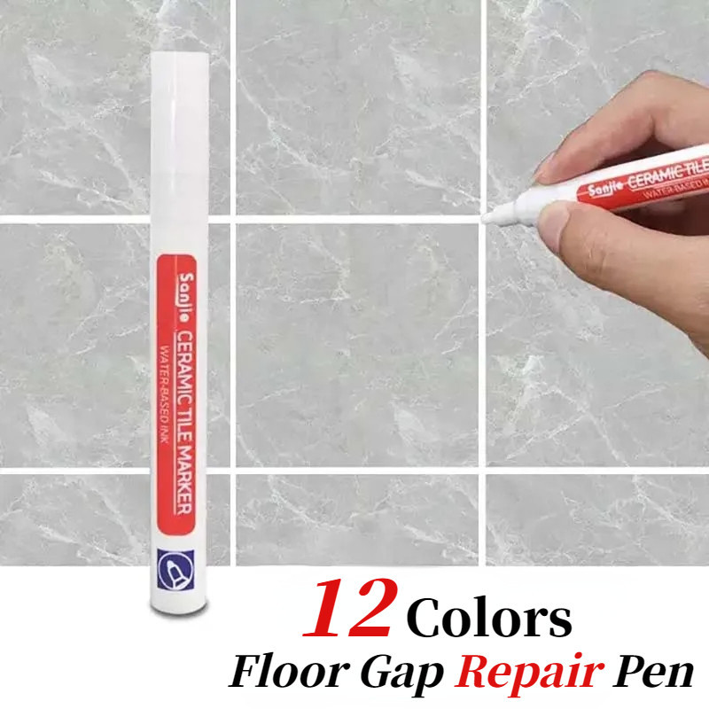 12 Colors Waterproof Tile Marker Grout Pen Wall Seam Pens for Tiles ...