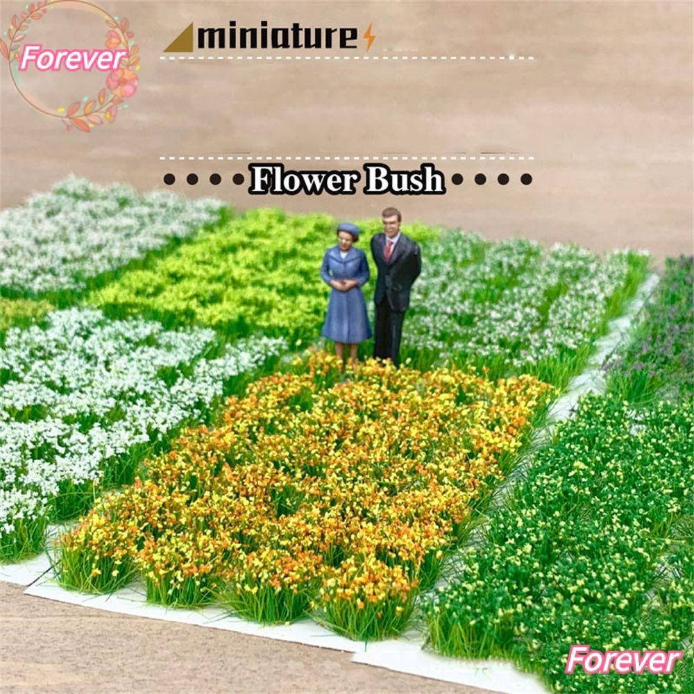 FOREVER 28pcs Flower Cluster Garden Decor DIY Miniature Terrain ...