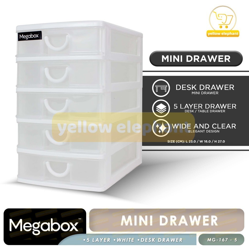 Megabox Mg167 Small Drawer 5 Layers | Shopee Philippines