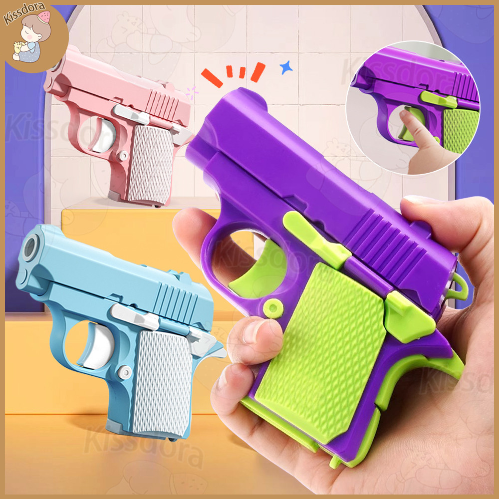 Kissdora 3D Gravity Carrot Gun Fidget Toy Cartoon Plastic Carrot Toy ...