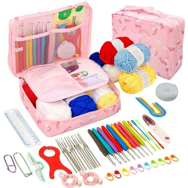 Spot Goods Novice Knitting Wool Crochet Set Storage Bag Entry Learning ...