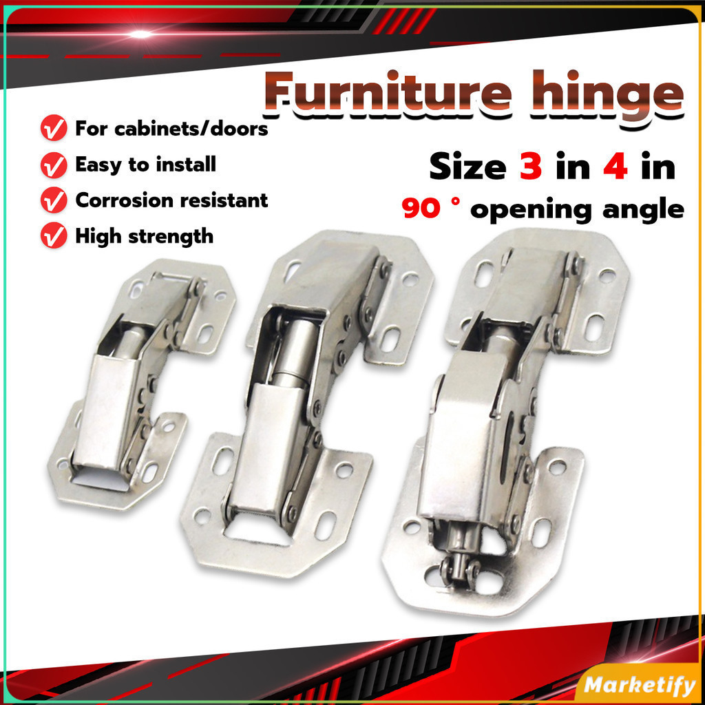 MK Hinges Cabinet Cupboard Door Hinge Cushioned 3 inch 4 inch | Shopee ...