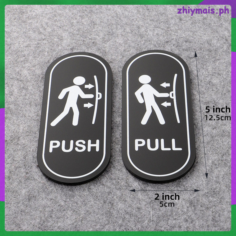 2pcs Door Sign for Glass Doors Acrylic Push Pull Signage Open and Close ...