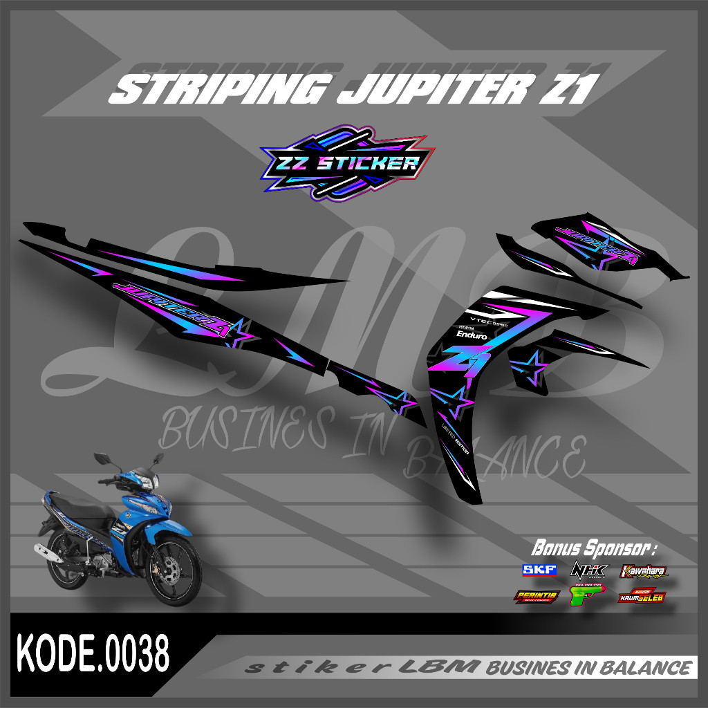 Striping STICKER LIST VARIATIONS JUPITER Z1 STARS Thai New Concept ...
