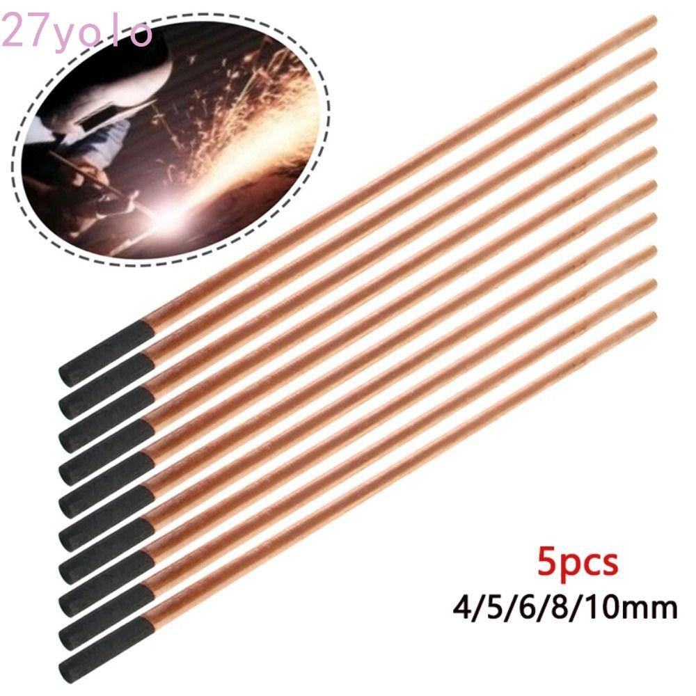 YOLO 5Pcs Air Carbon Arc Gouging Rods, Round Copper Plated Electrode ...