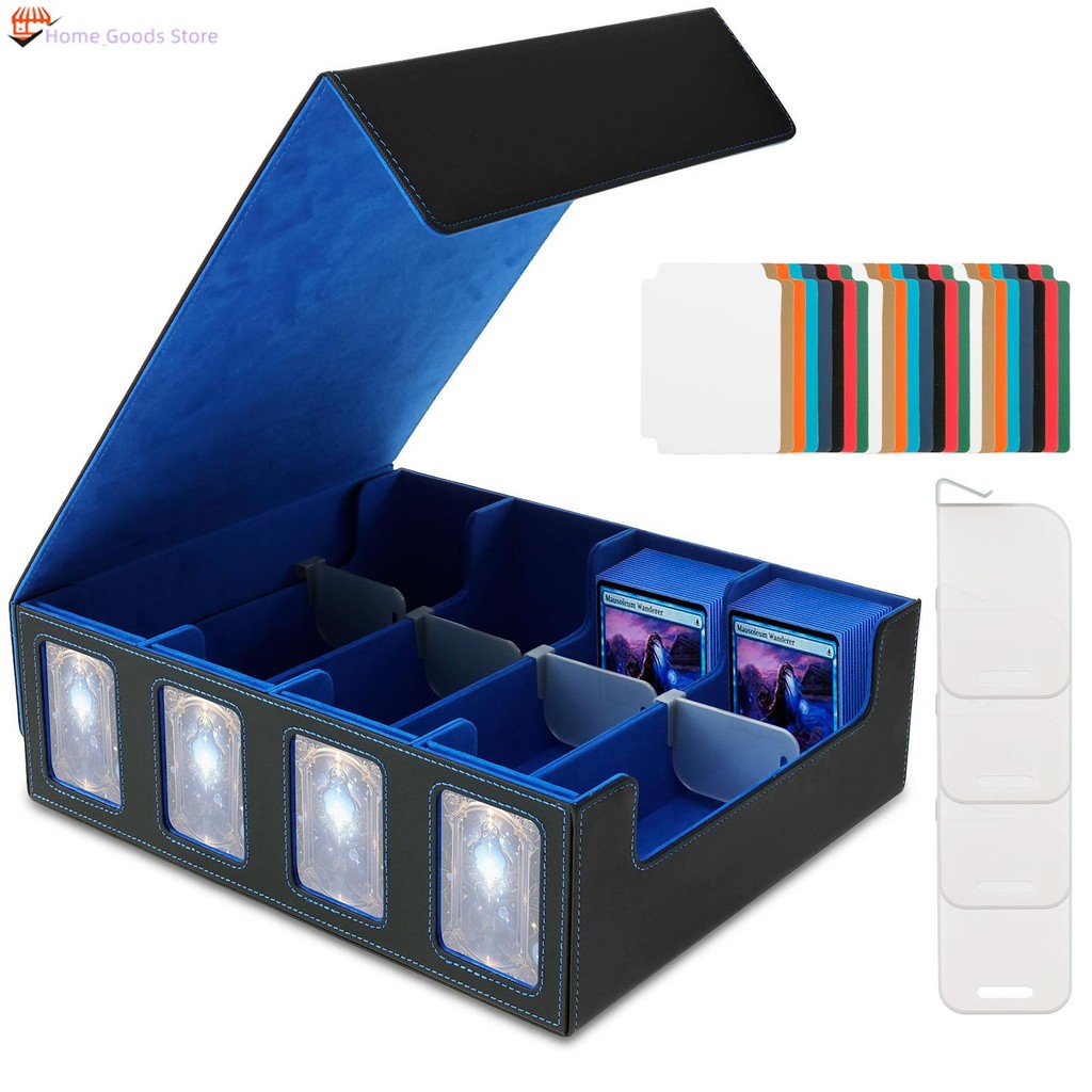 Game Cards Box With Dividers and Card Supporters Commander Card Deck ...