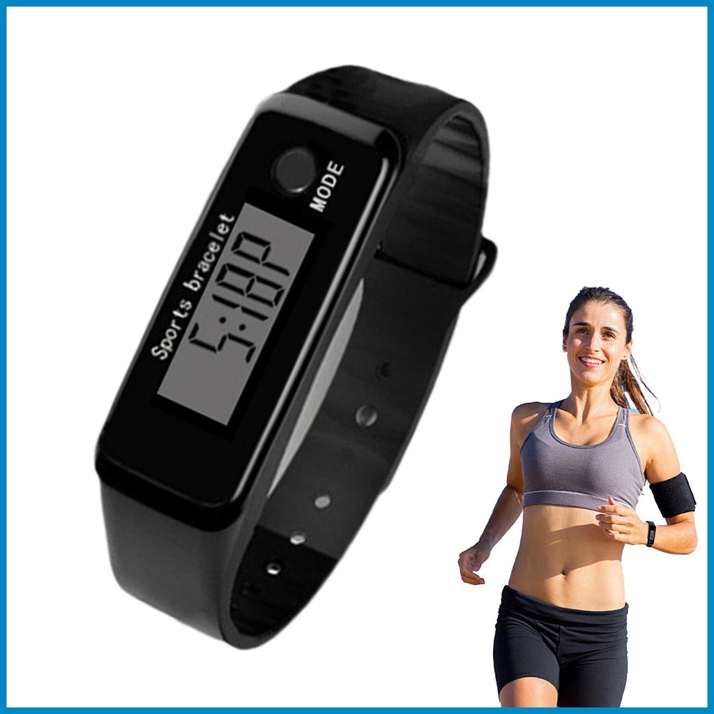 Step Counter Watch Fitness Tracker Watch Smart Wrist Wearable Devices ...
