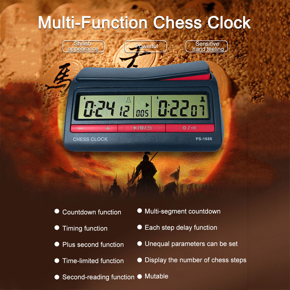 3-in-1 Multipurpose Portable Professional Chess Clock Digital Chess Timer Game Timer | Shopee ...