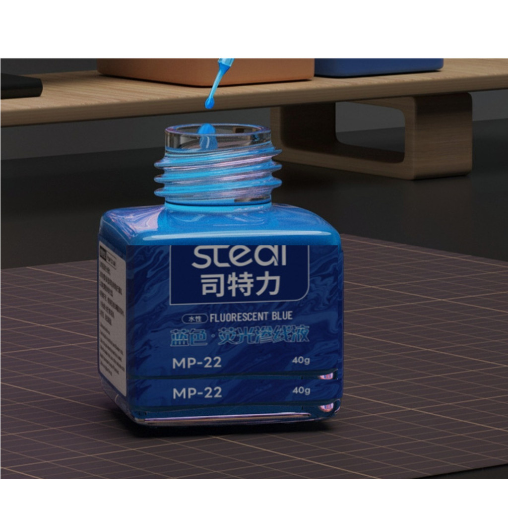 40ml Fluorescent Colored Panel Lining Fluid Water Based Penetrating Ink ...