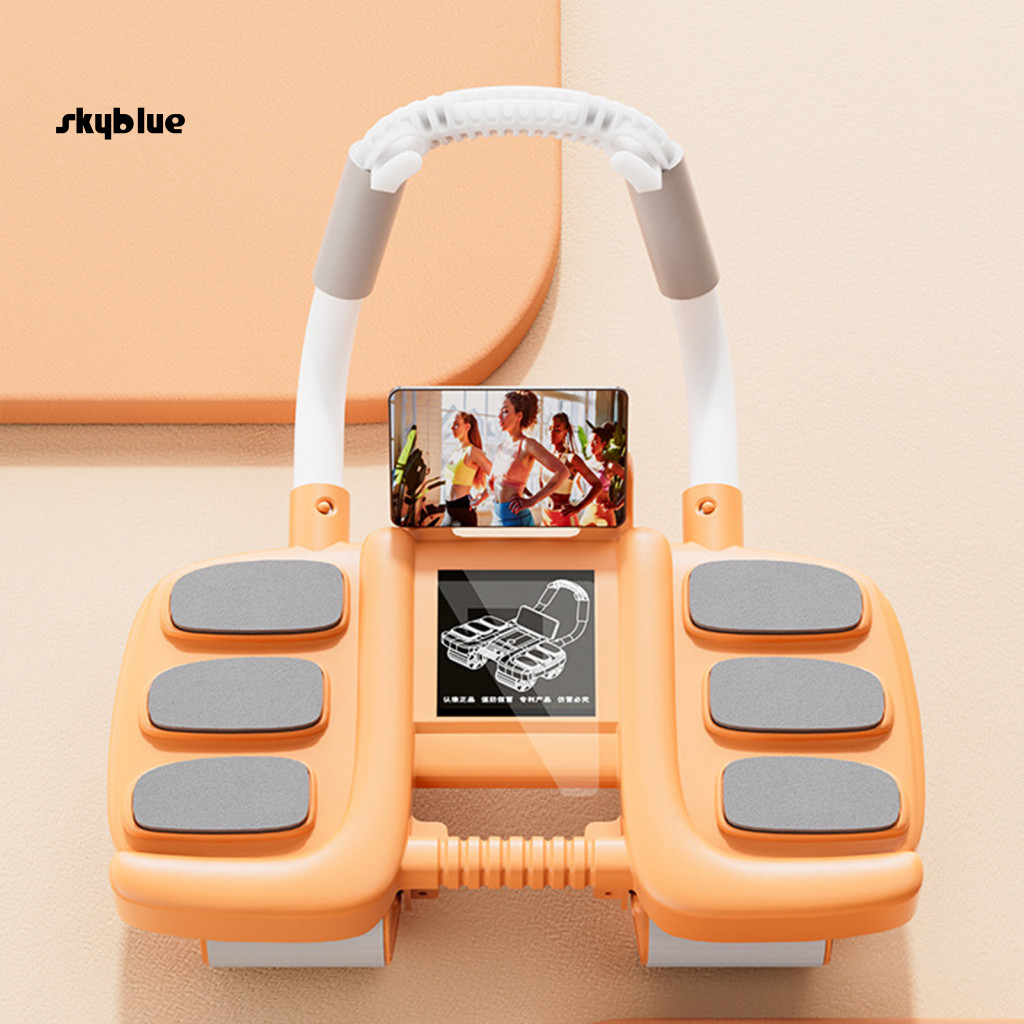 COL Abdominal Exercise Equipment Back Muscle Exerciser 4-wheel Ab ...