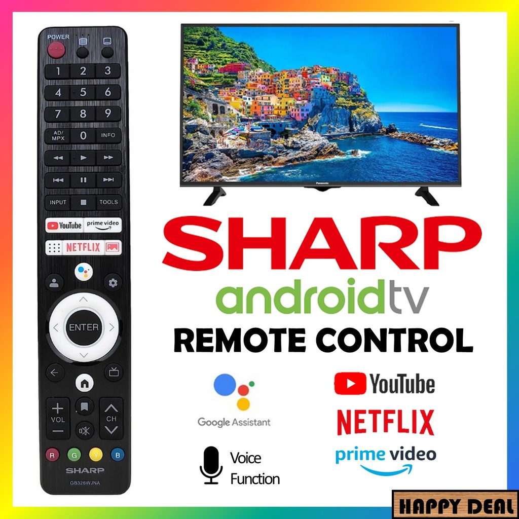 SHARP Android Smart TV Remote Control With Voice Function (GB326WJNA ...