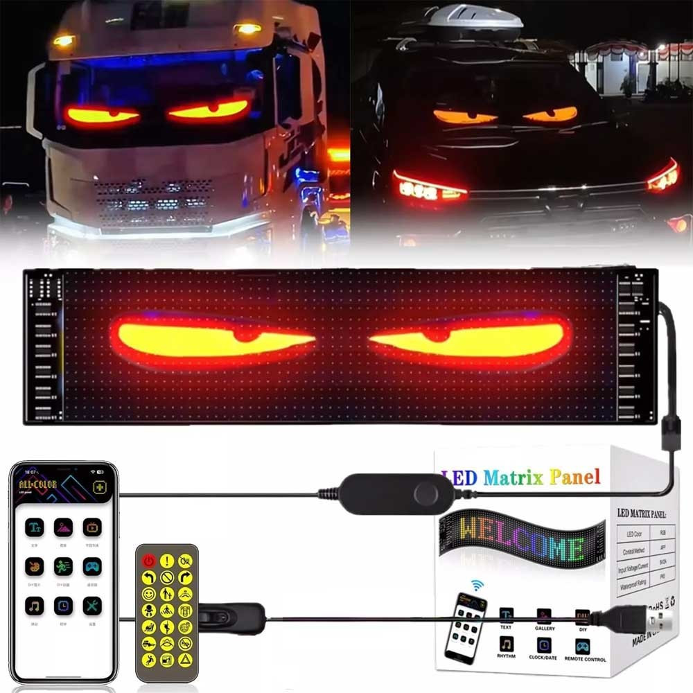 Eye of Lightning Car LED APP LED Matrix Pixel Panel Night Light ...