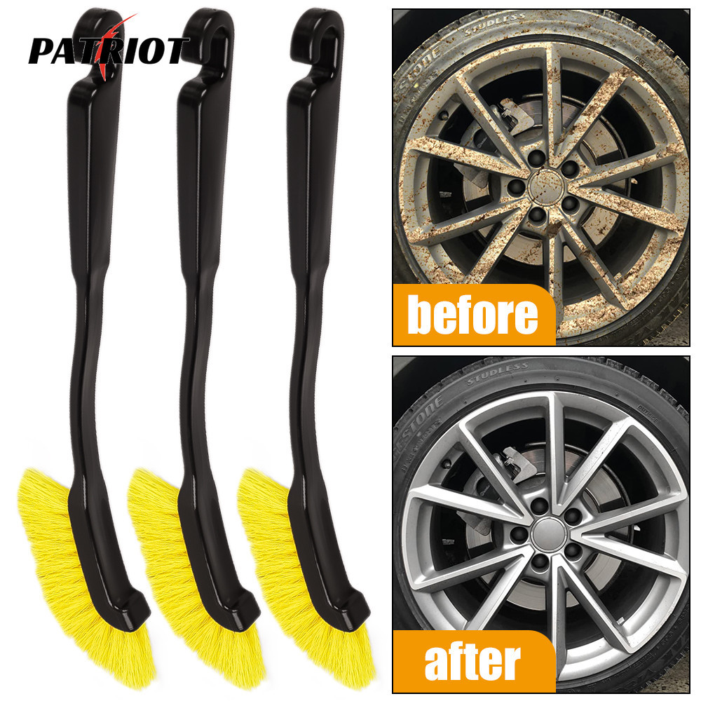 Long Handle Tire Rim Duster Scrubber - Microfiber Car Truck Motorcycle ...