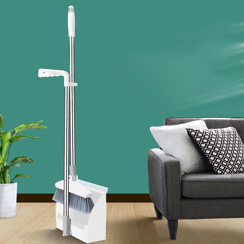 Easy Home Foldable Broom With Dustpan Set Household Floor Cleaning Set ...