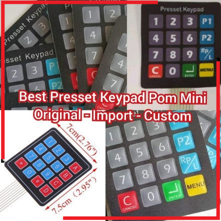 TOMBOL Best Presset Keypad Pom Mini Membrane 4x4 Matrix Original Import ...