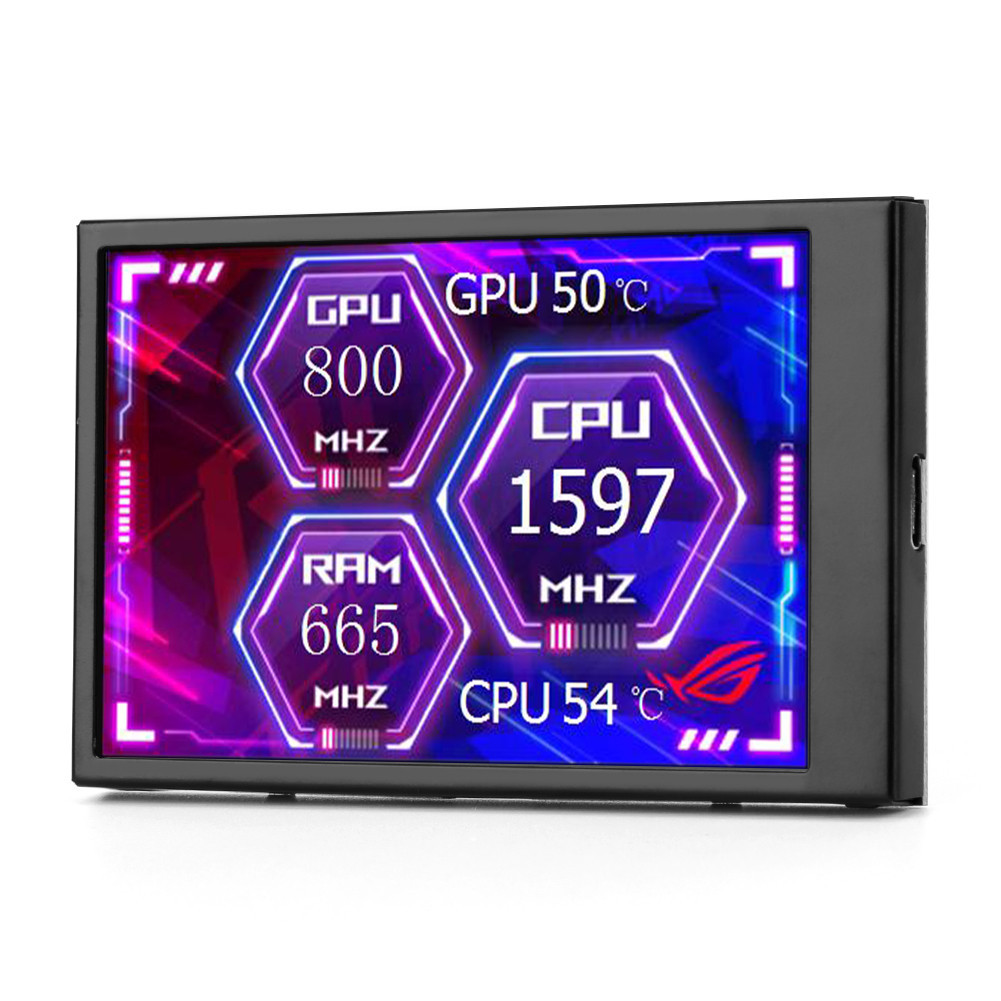 3.5inch IPS LCD Screen AIDA64 Dual Type-C for PC Computers/mini ITX ...