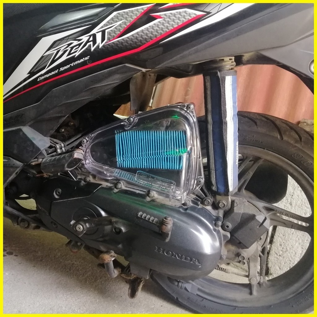 AIR FILTER COVER TRANSPARENT HONDA BEAT WITH DISPOSABLE AIR FILTER ...