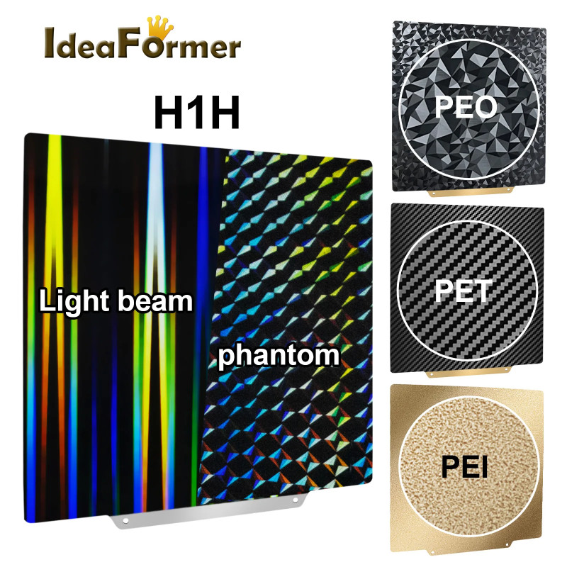 S PEI PEO PET Build Plate For Bambu Lab X1 P1P H1H Build Plate 220 235 ...