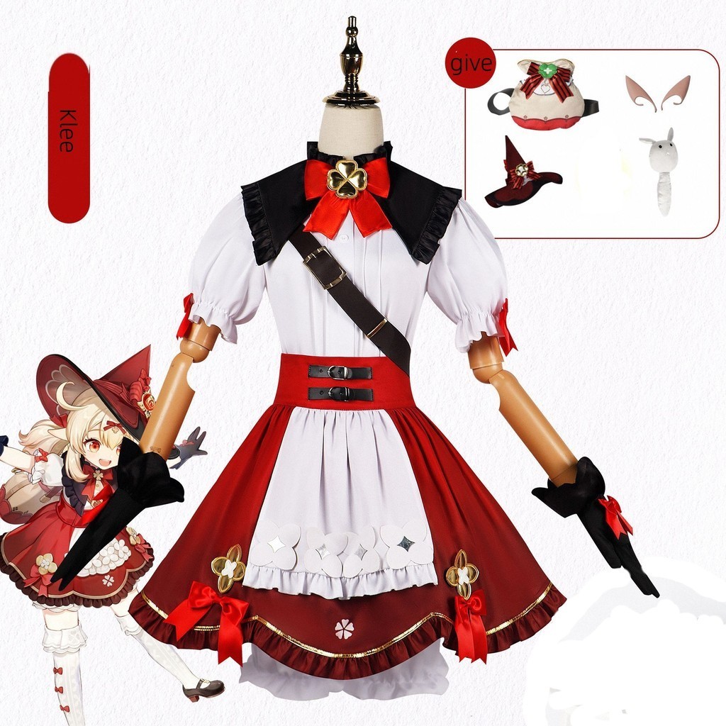 Genshin Impact Inazuma Mondstadt Klee cos New Skin cos Qihuaxing Candle ...