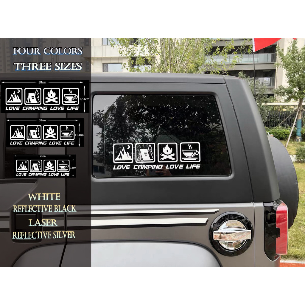 JDM Sticker for Car Reflective Car Stickers Coffee Shop RV Off-road ...
