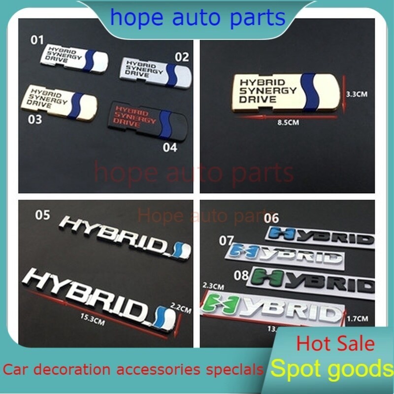 New upgrade Car Sticker Emblem Auto Badge Decal For Toyota Hybrid ...