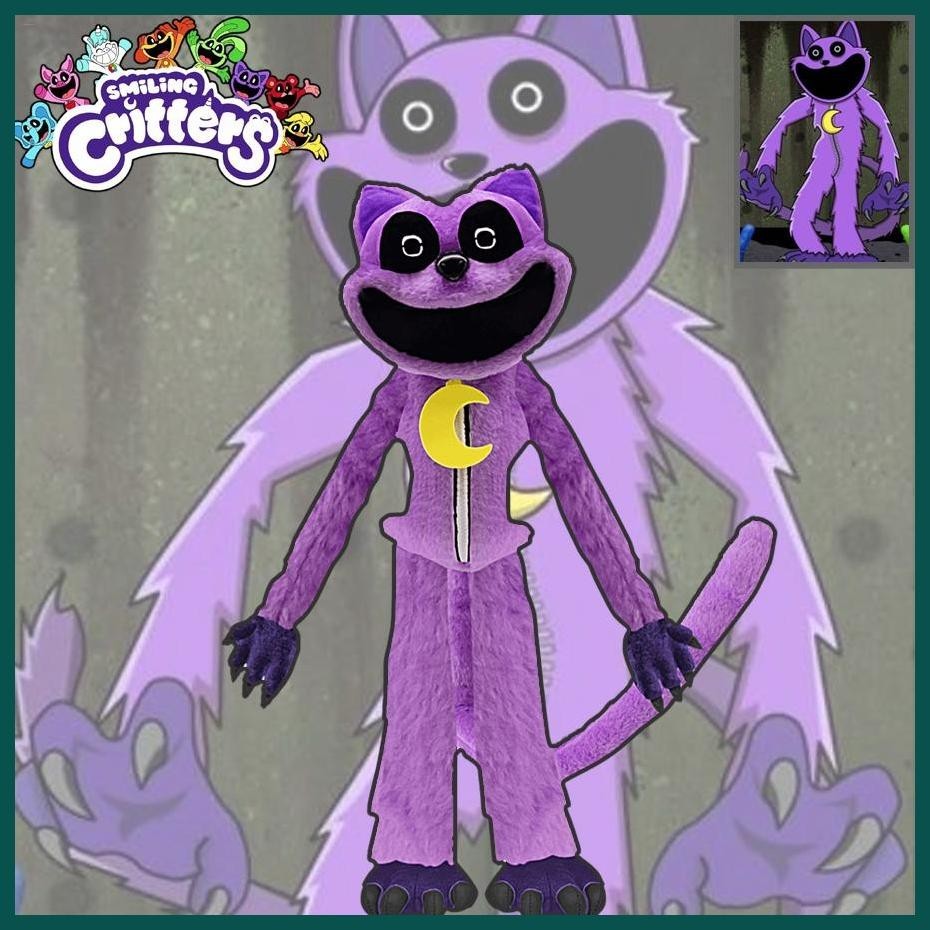 55cm Smiling Critters Plush Toy Smiling Critters Cat Nap Catnat Accion ...