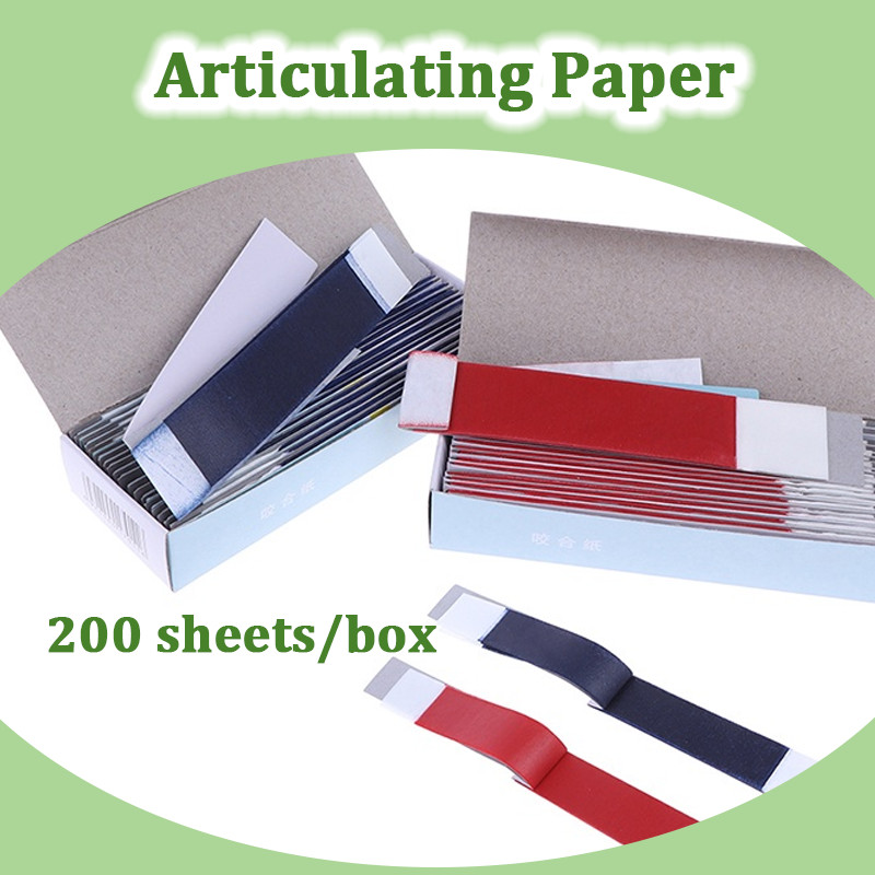 【Dental Bite Paper 200 Sheets】Dental Articulating Paper/Teeth Care ...
